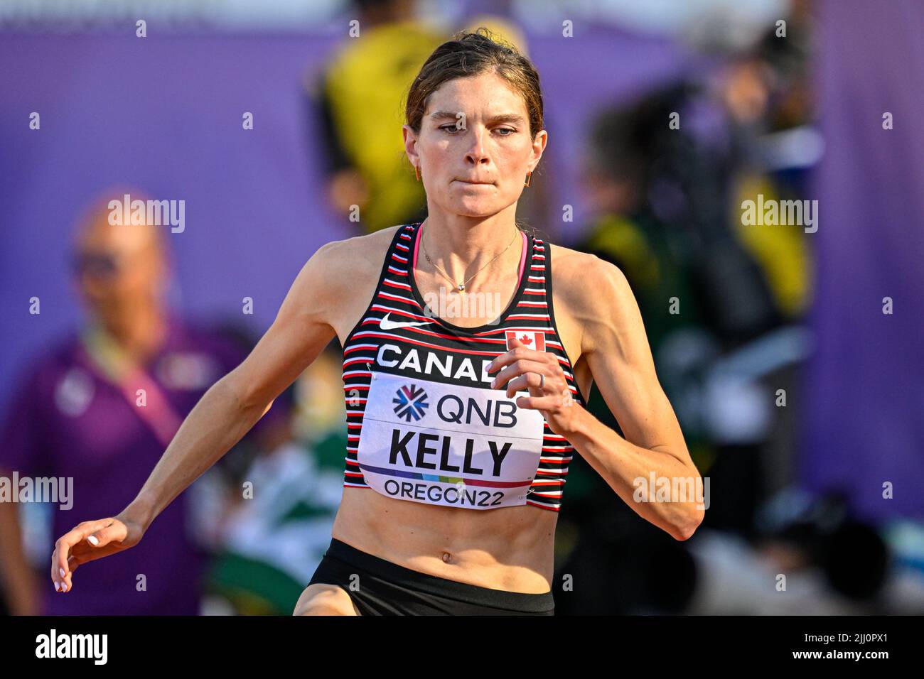 EUGENE, UNITED STATES - JULY 21: Madeleine Kelly of Canada competing on ...