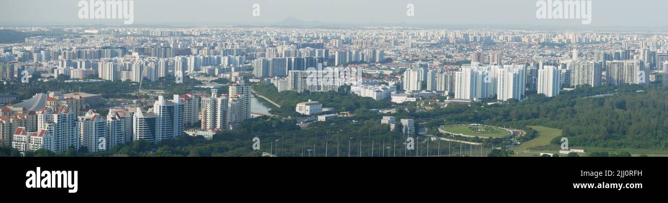 panorama view of of singapore city buildings Stock Photo - Alamy