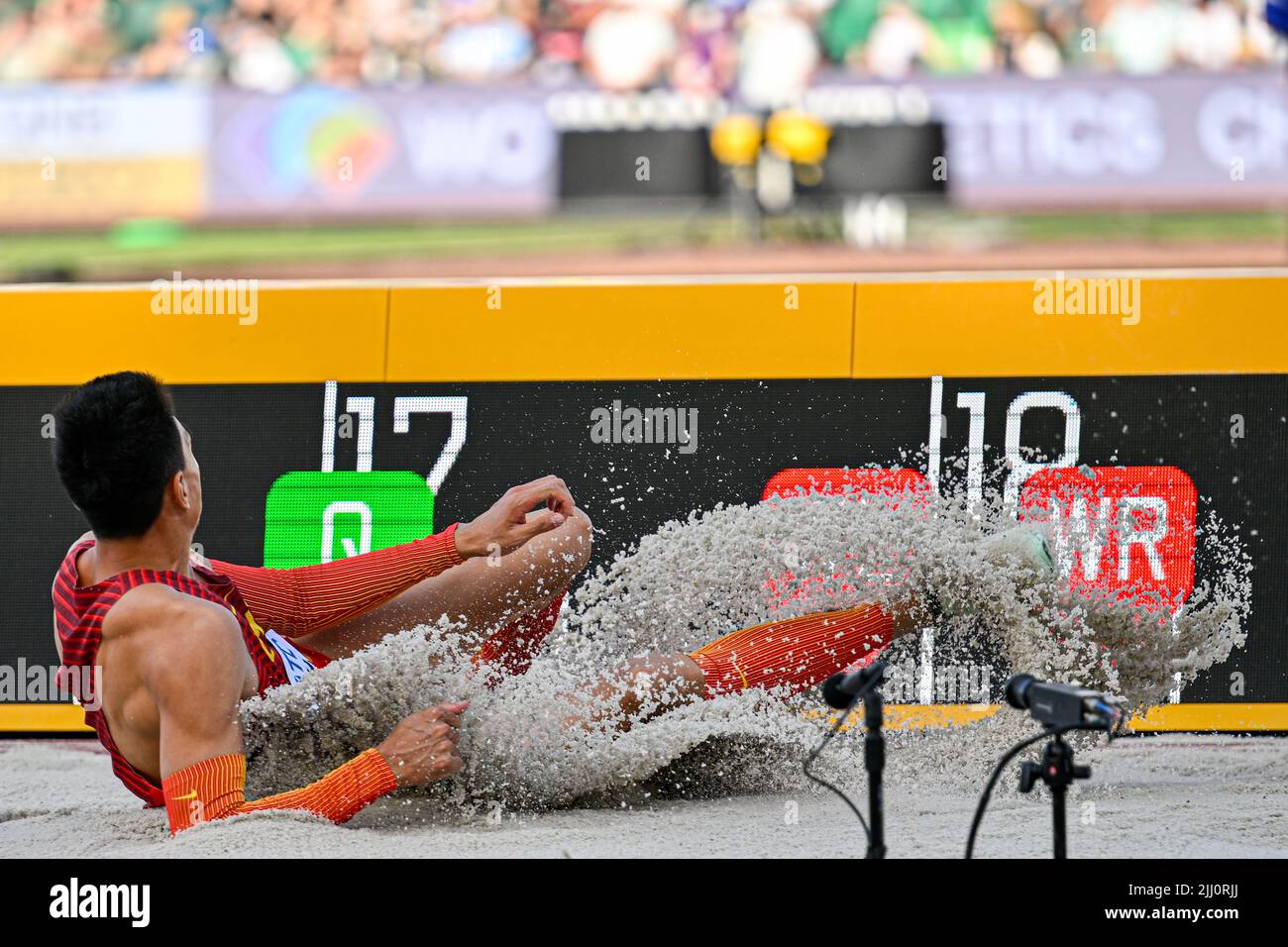 EUGENE, UNITED STATES - JULY 21: Yaming Zhu of China competing on Men's ...