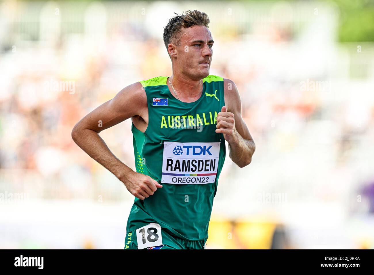 EUGENE, UNITED STATES - JULY 21: Matthew Ramsden of Australia competing ...