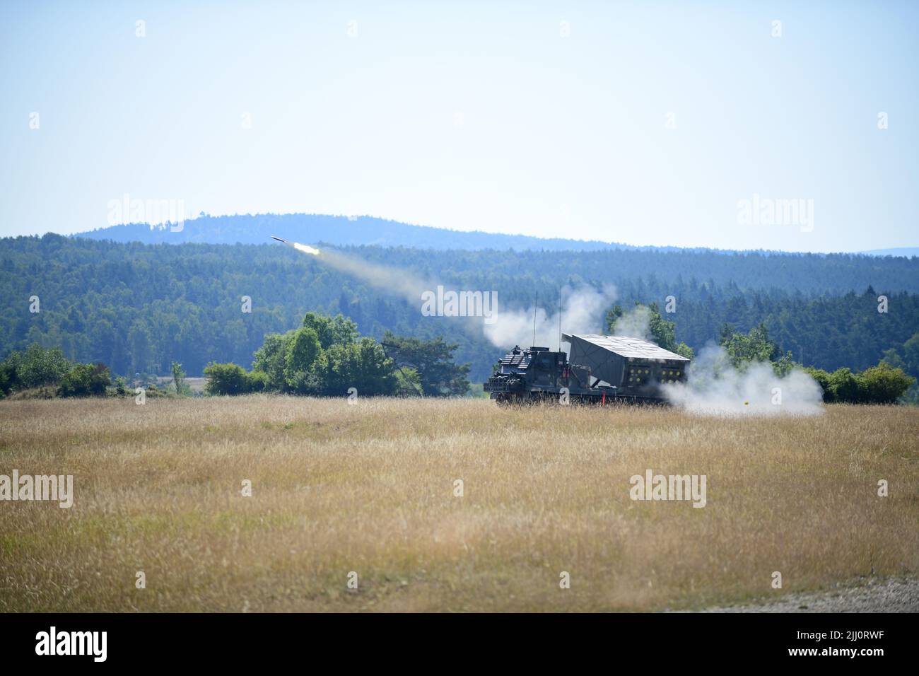 British Soldiers assigned to 26th Regiment Royal Artillery carry out a ...