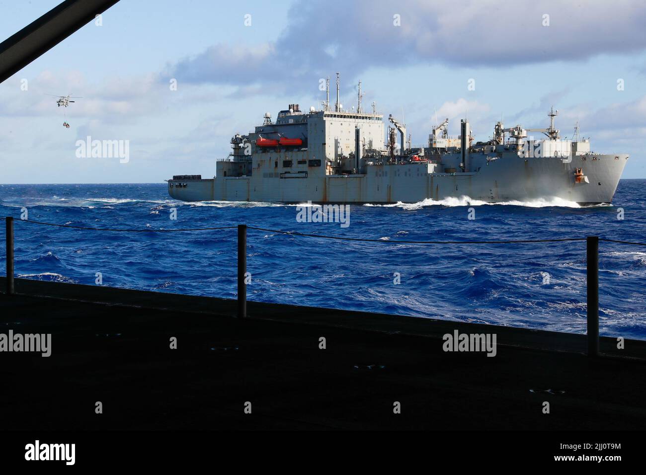 220719-N-CH260-1009 PACIFIC OCEAN (July 19, 2022) Lewis and Clark-class ...
