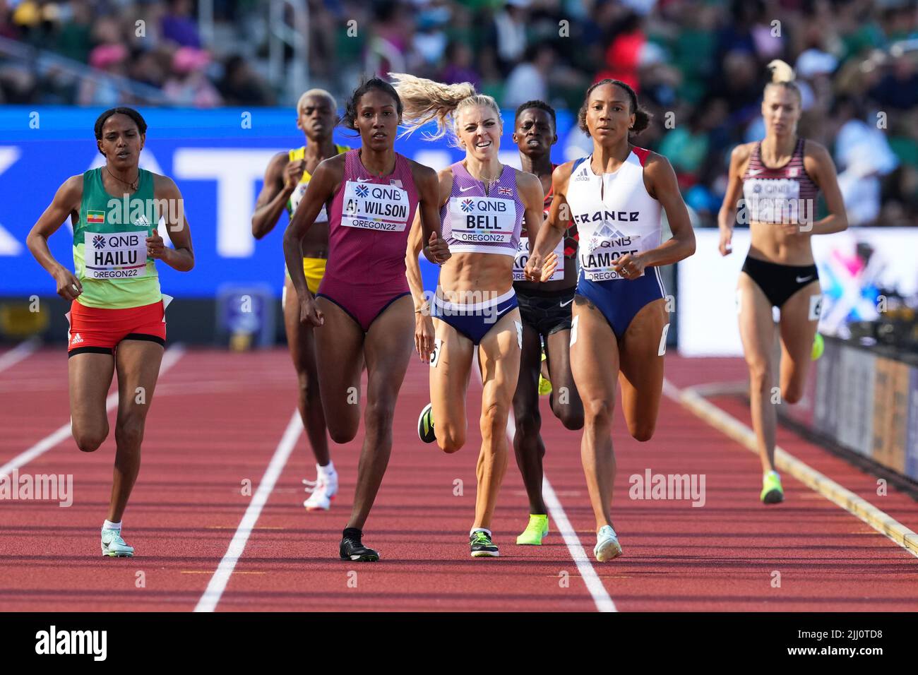 Great Britain's Alexandra Bell during the Women’s 800m Heats on day ...