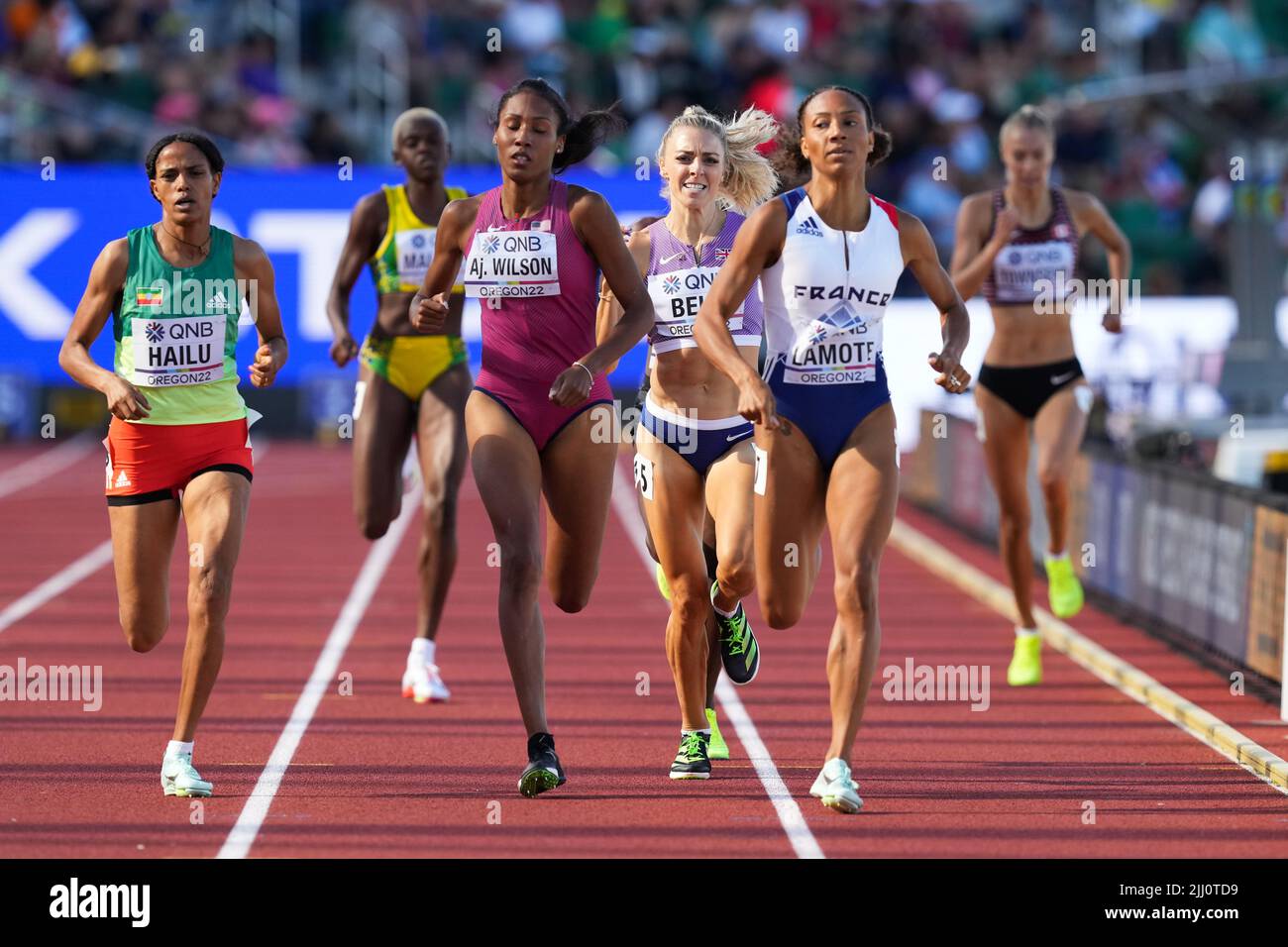 Great Britain's Alexandra Bell during the Women’s 800m Heats on day ...