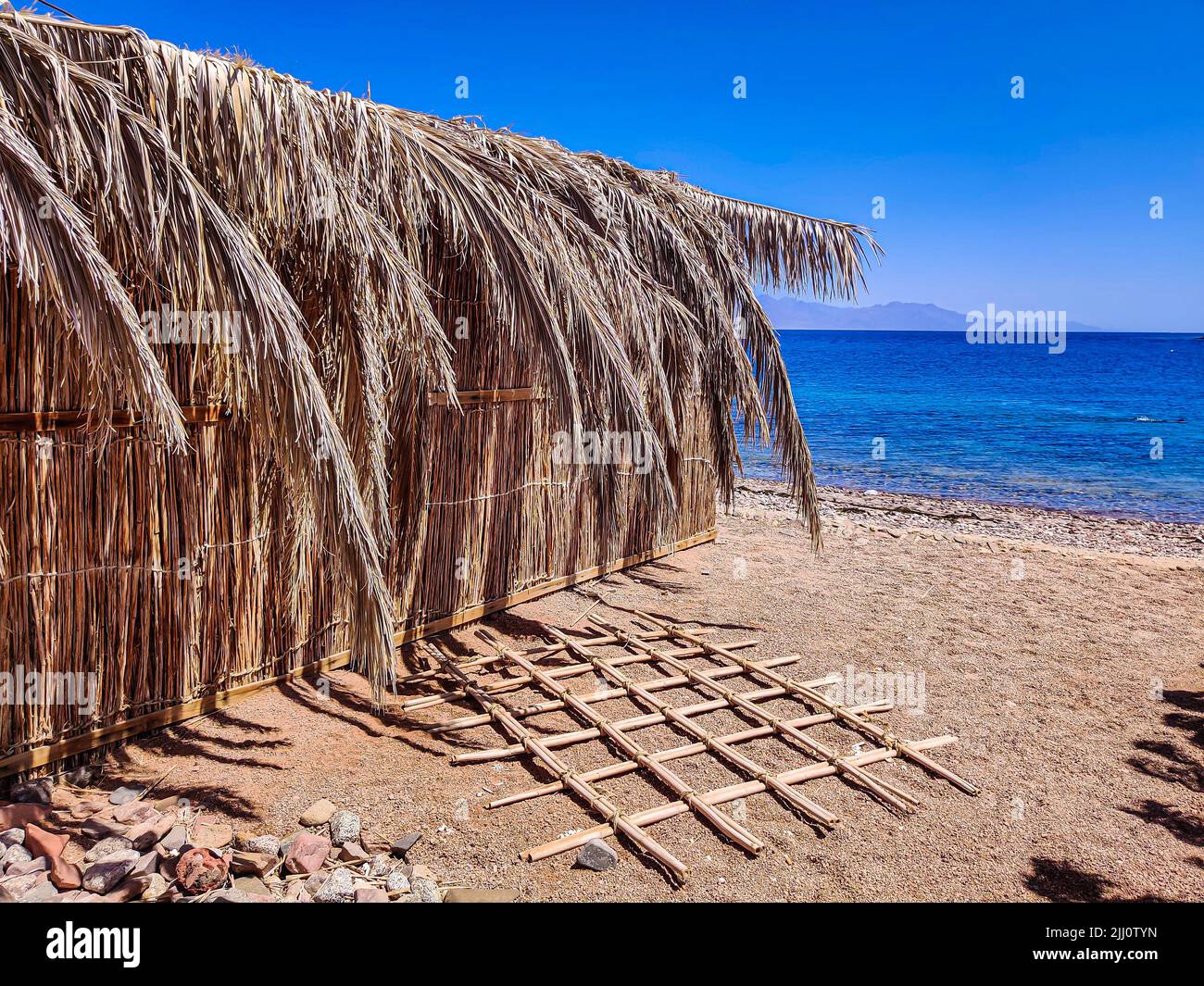 Cottage in a Bedouin Camp on the Sea in Ras Shitan in Oasis in Sinai ...