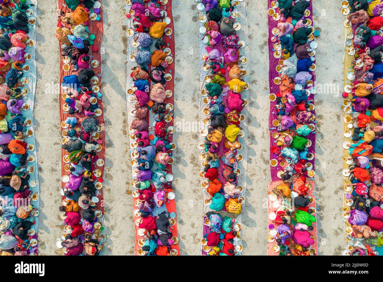 People gather in rural Bangladesh for Uros majlis, a traditional food ...