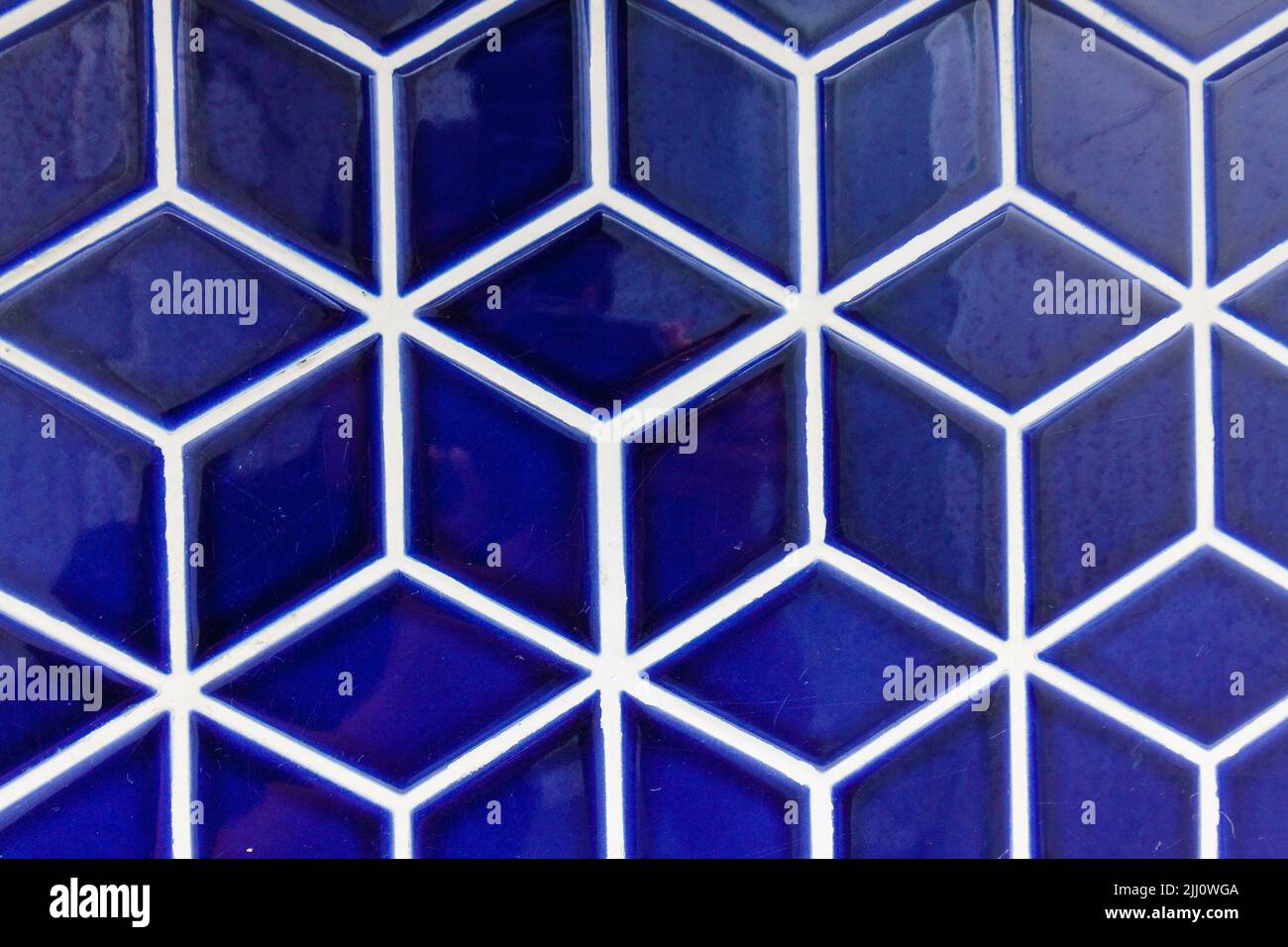 Navy blue tiles hi-res stock photography and images - Alamy
