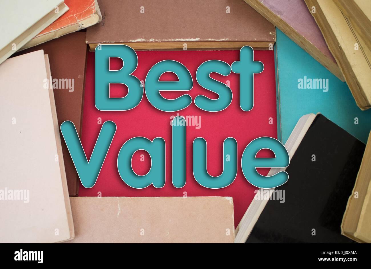 Best Value word in opened book with vintage, natural patterns old ...