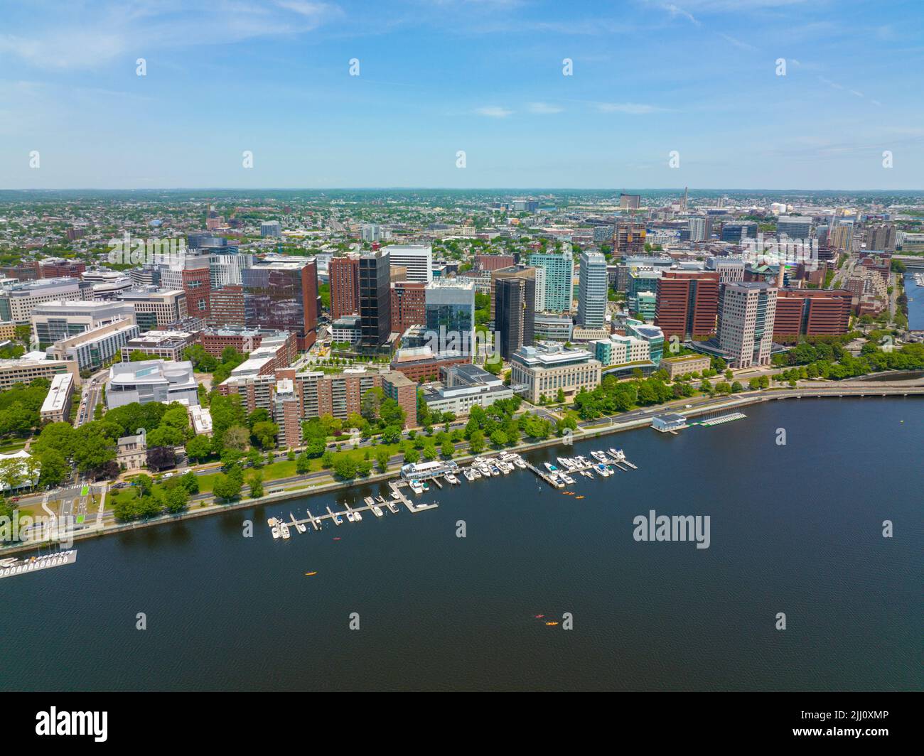 Cambridge modern city skyline including Sloan School of Management of ...