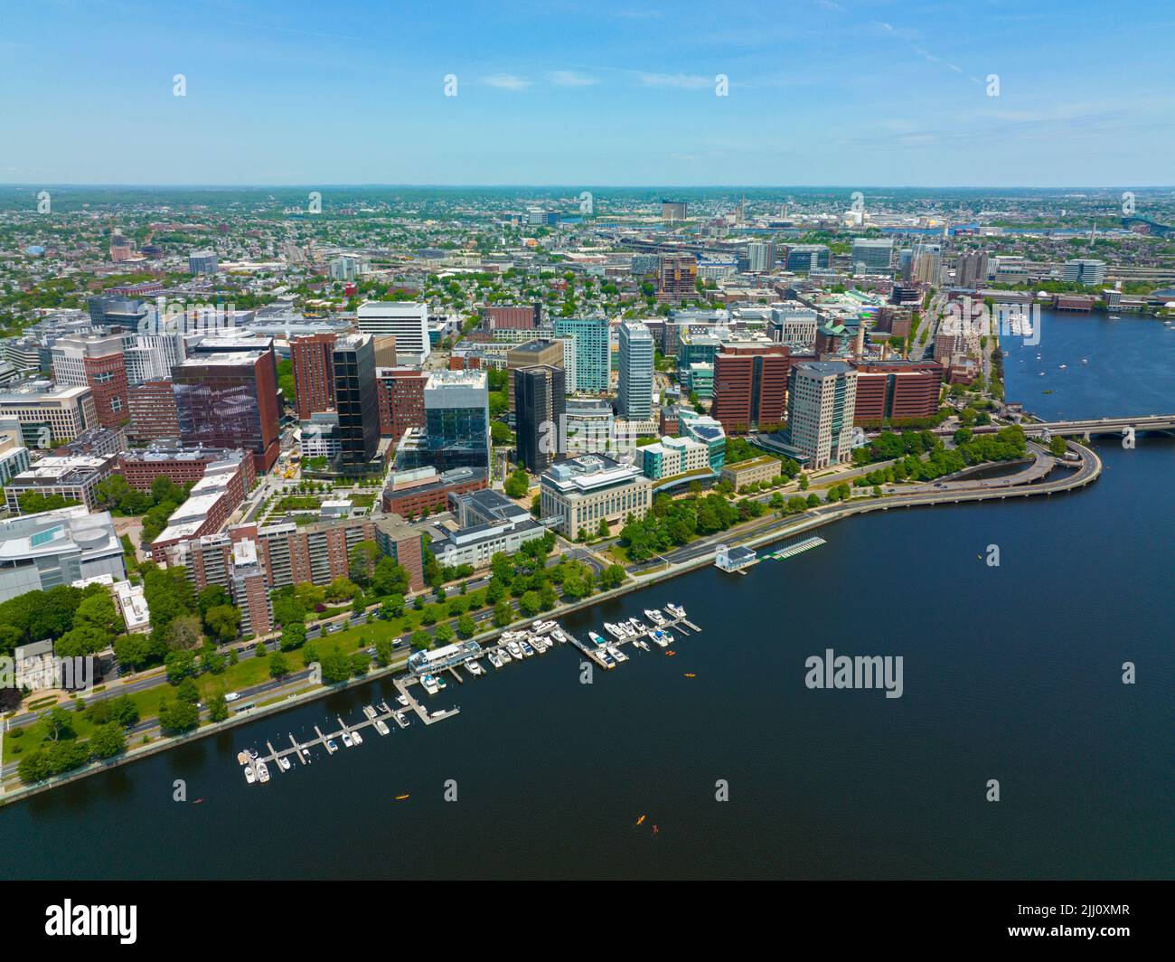 Cambridge modern city skyline including Sloan School of Management of ...