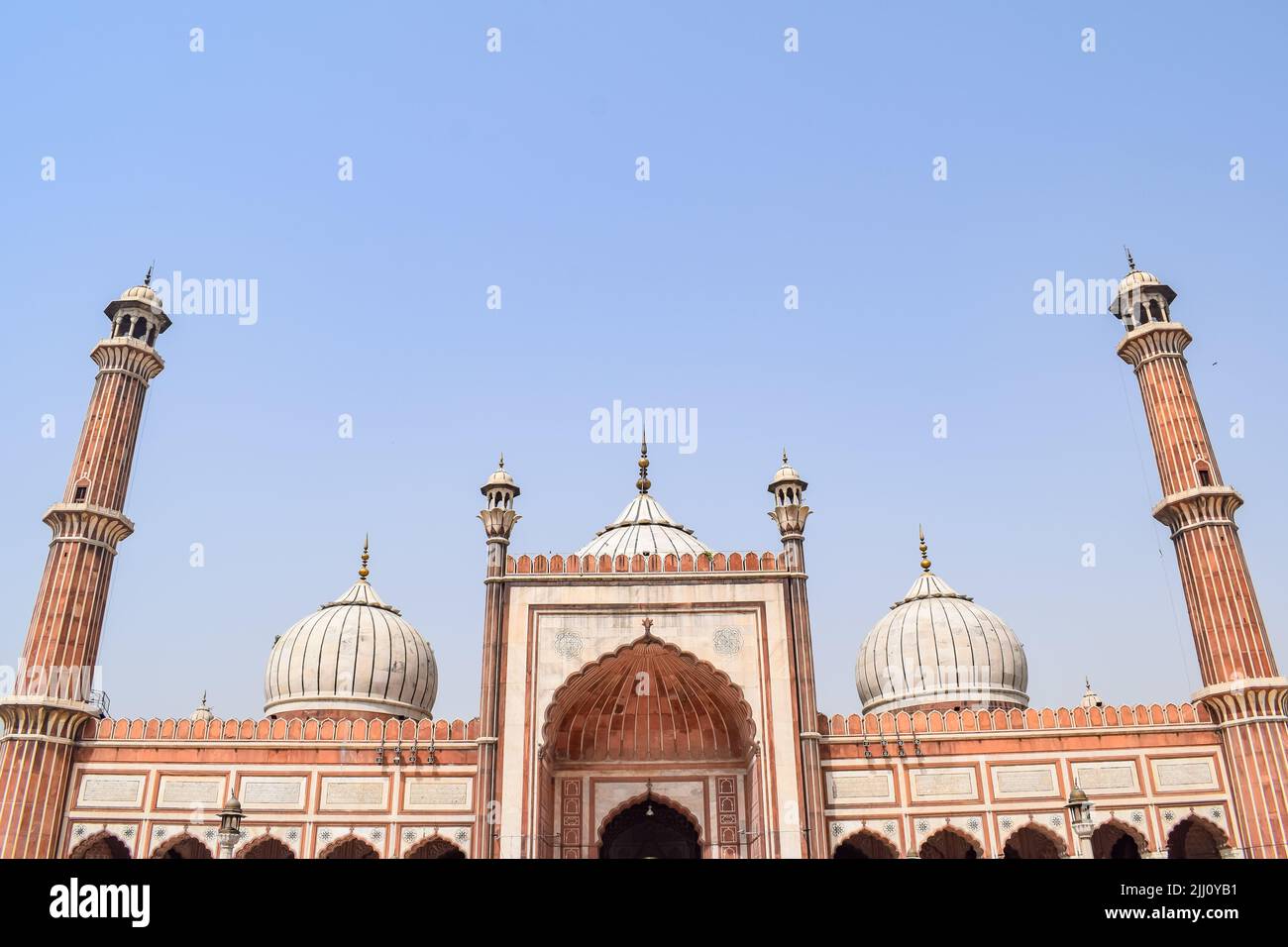 Architectural detail of Jama Masjid Mosque, Old Delhi, India, The ...