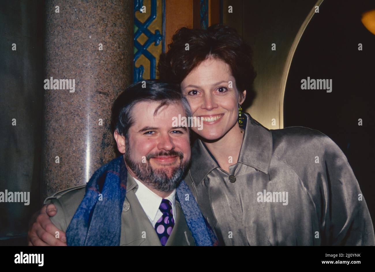 Christopher Durang and Sigourney Weaver after a performance of "Putting ...