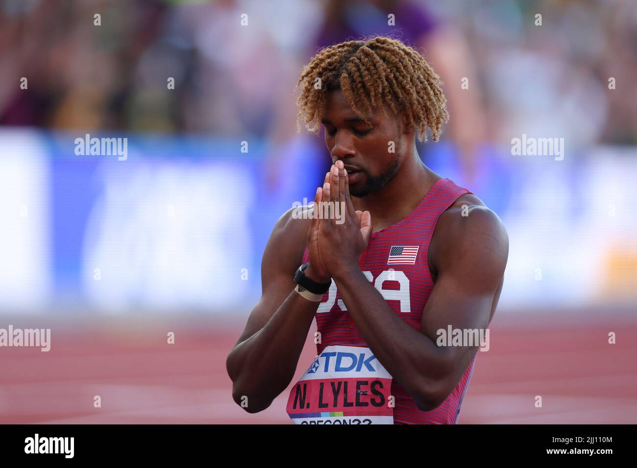 Hayward Field, Eugene, Oregon, USA. 21st July, 2022. Noah Lyles (USA ...