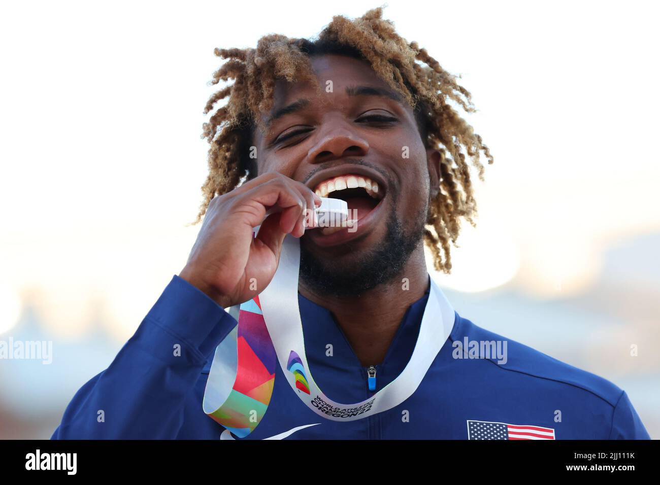 Hayward Field, Eugene, Oregon, USA. 21st July, 2022. Noah Lyles (USA ...
