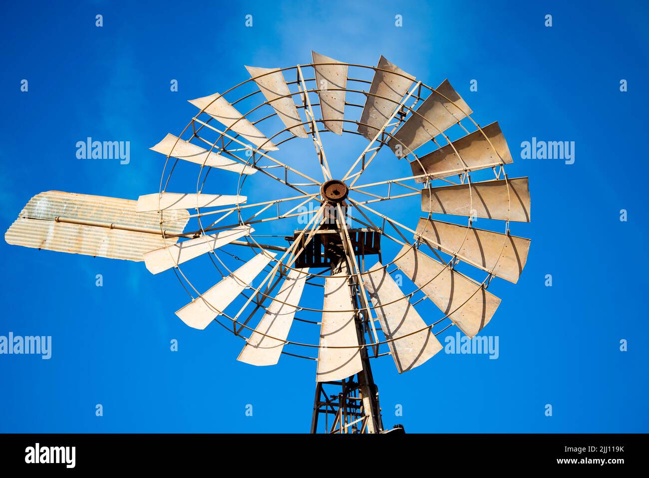 Metal Windmill in the Outback Stock Photo - Alamy