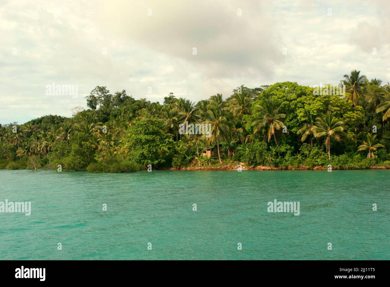 Coastal scenery on Maratua Island, a part of Berau Marine Protected ...