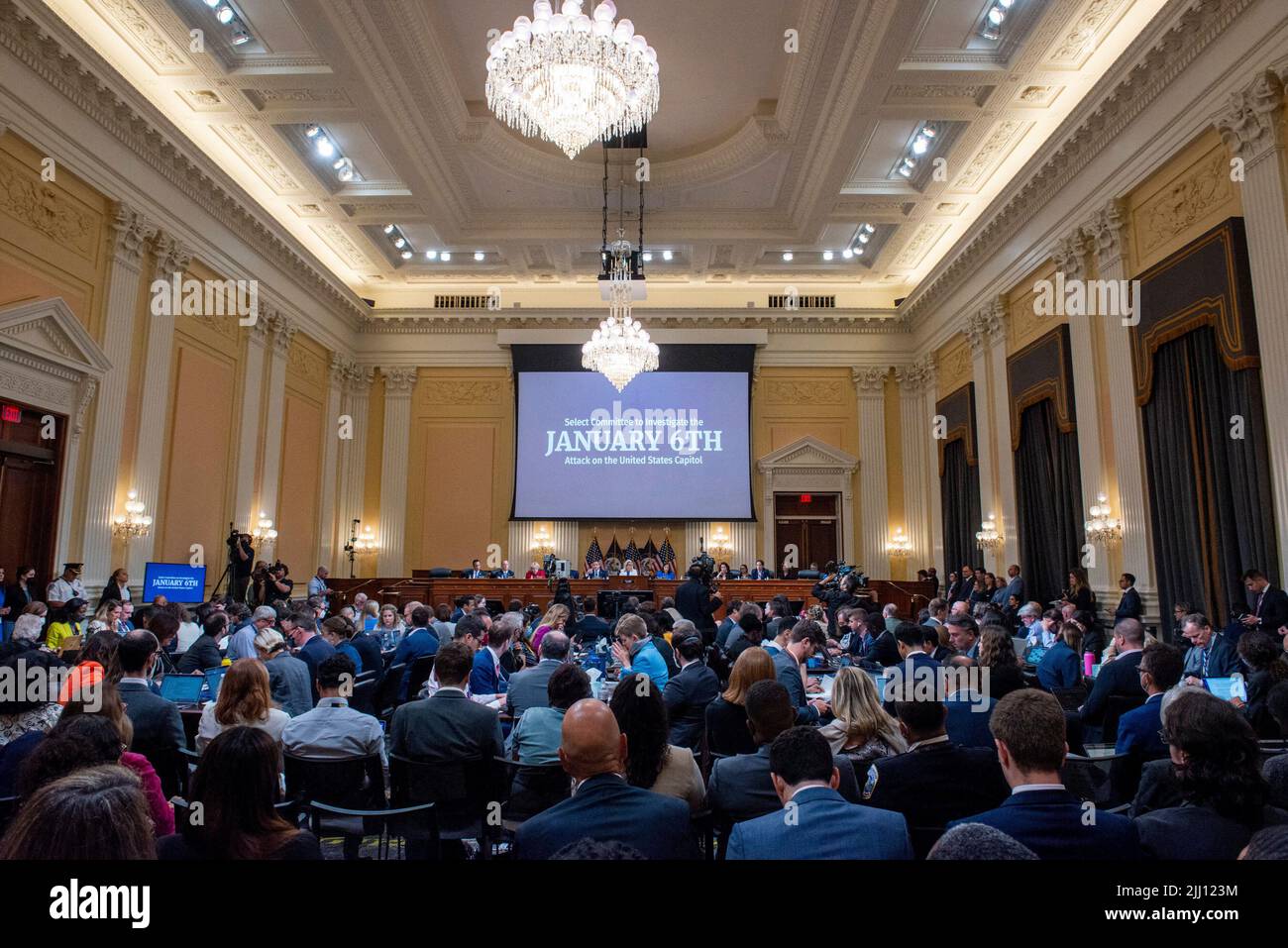 The hearing room is packed on day eight of the United States House ...