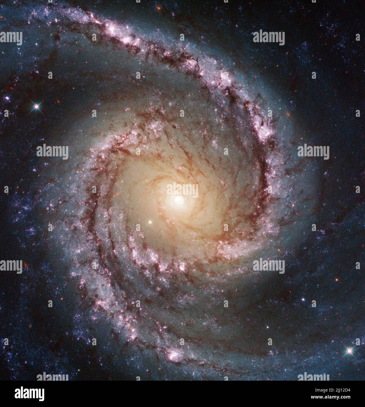 Spiral Galaxy NGC 1566. Constellation of Dorado. Elements of this picture furnished by NASA ...