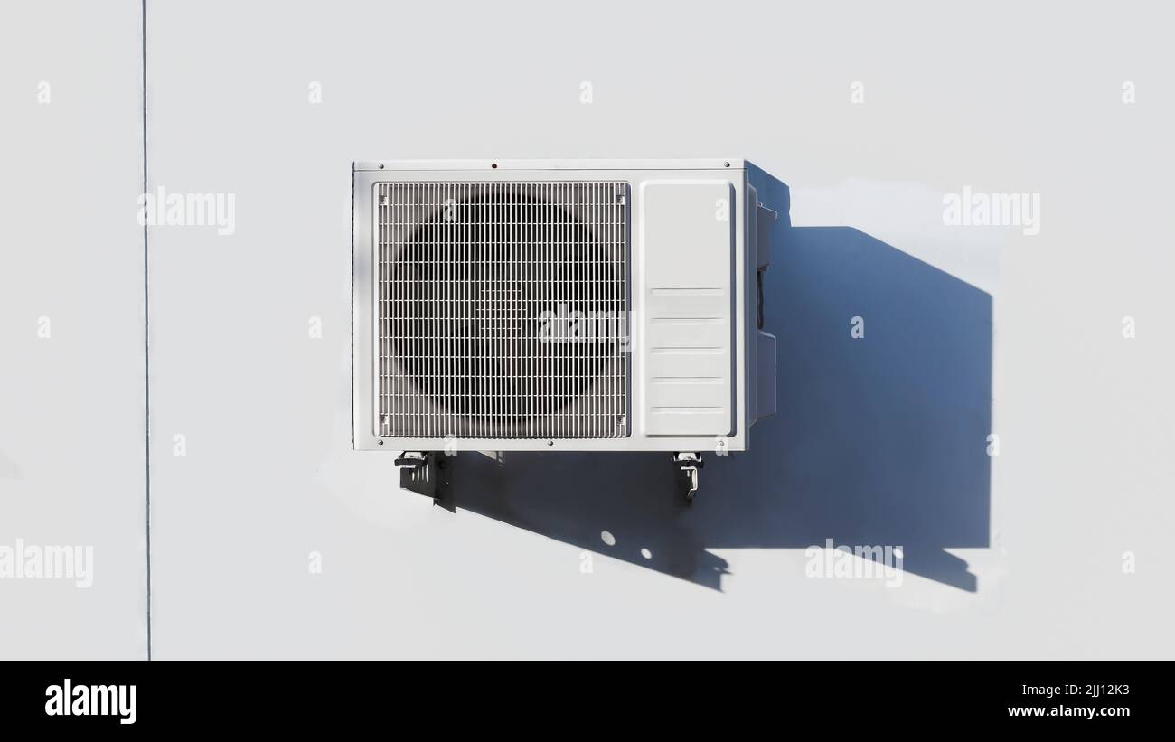 air condition outdoor unit compressor install outside the building ...