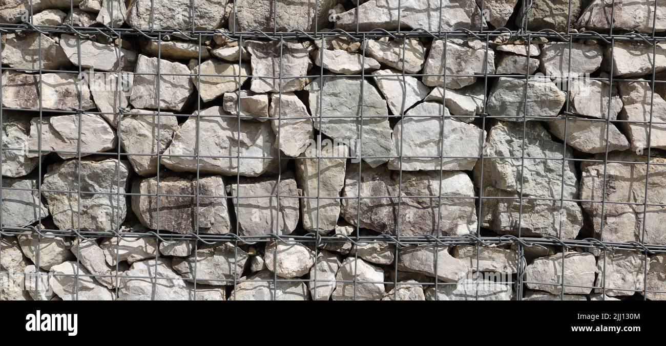 Gabions with stones hi-res stock photography and images - Alamy