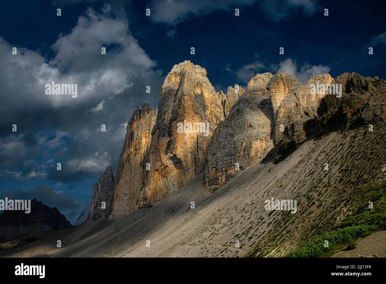 The Tre Cime di Lavaredo Italian for '"Three Peaks of Lavaredo"'), also ...