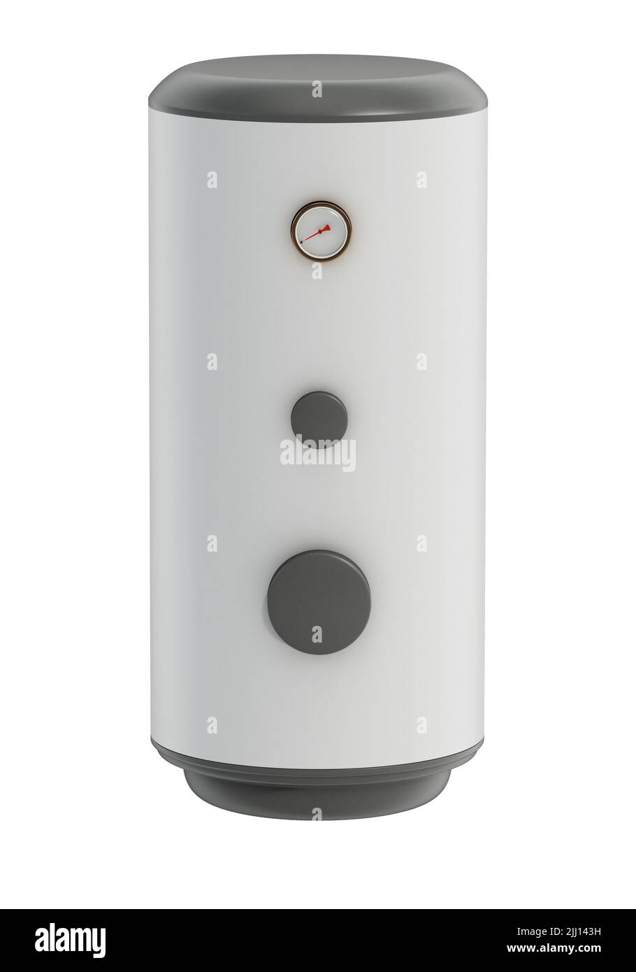 Electric water heater isolated on white background. 3D illustration ...