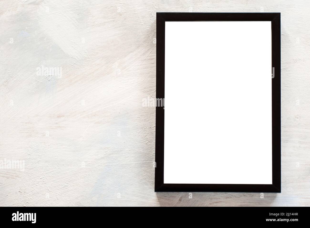 Blank photo frame on white background Stock Photo - Alamy