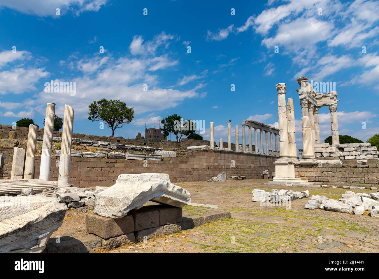 The Temple of Trajan in Pergamon Ancient City Stock Photo - Alamy