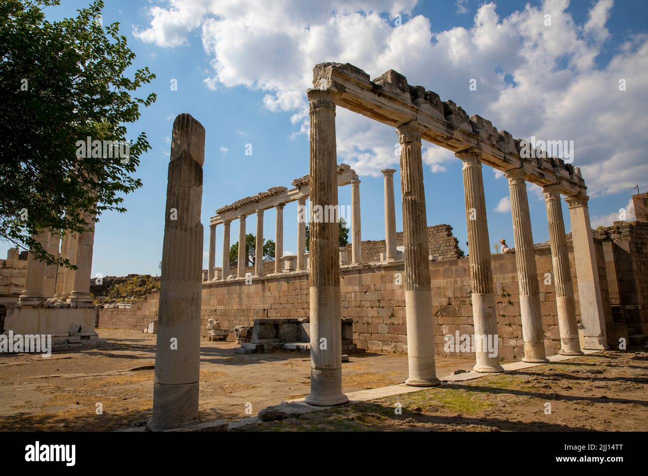 The Temple of Trajan in Pergamon Ancient City Stock Photo - Alamy
