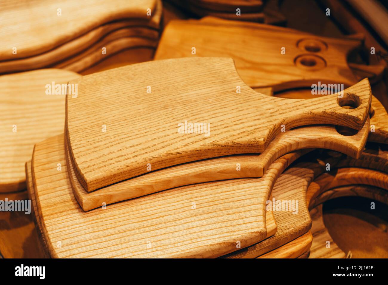 A nice picture of some wooden cutting boards placed together Stock ...