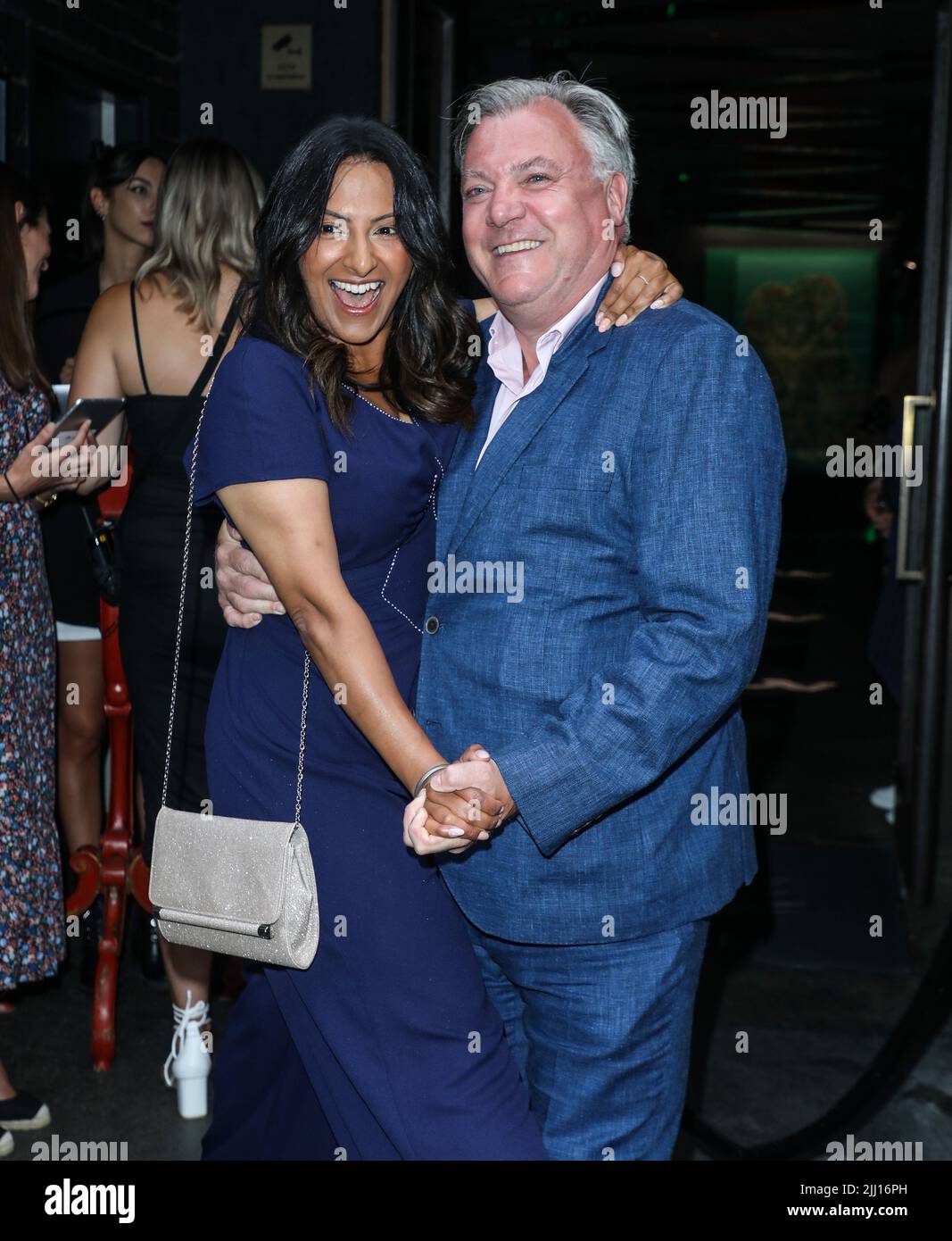 Ranvir Singh and Ed Balls seen attending the ITV Summer Party 2022 at ...