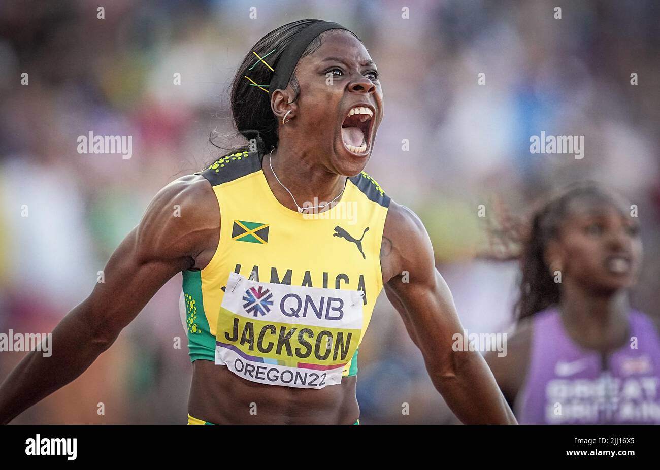 Shericka jackson 2022 gold hi-res stock photography and images - Alamy