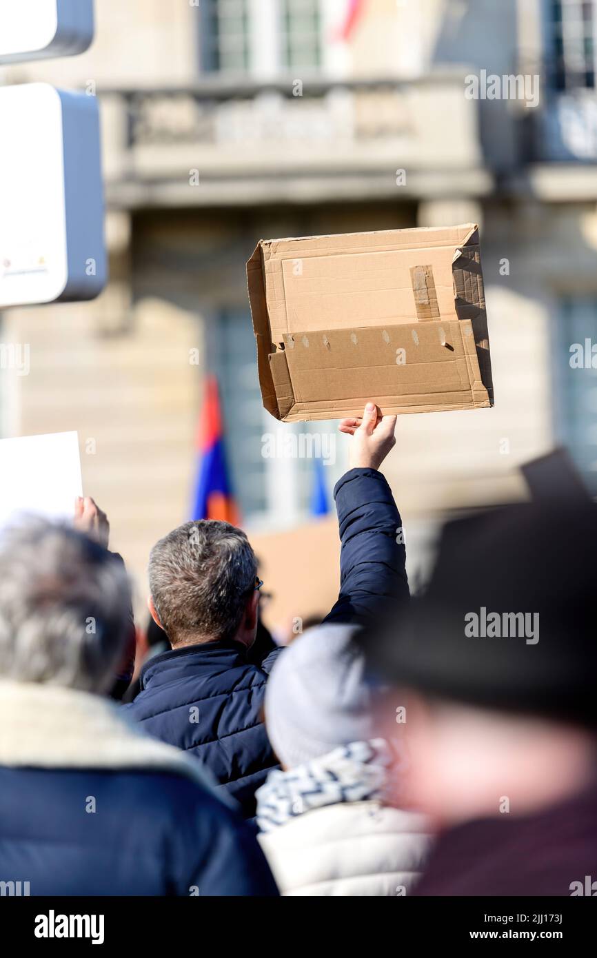 Student protest placard blank hi-res stock photography and images - Alamy