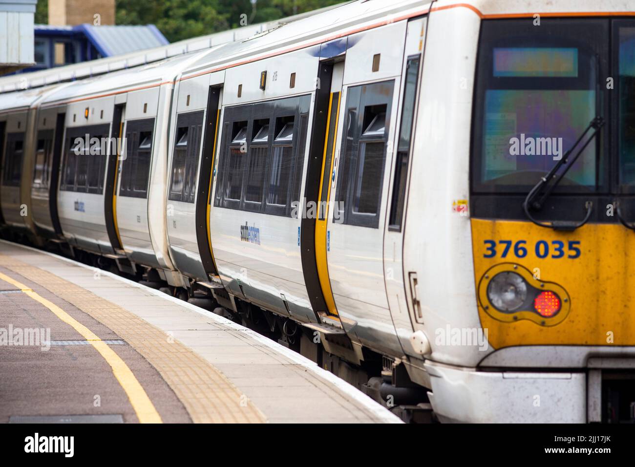 Gravesend railway station, Kent, England , UK. Some parts of the ...