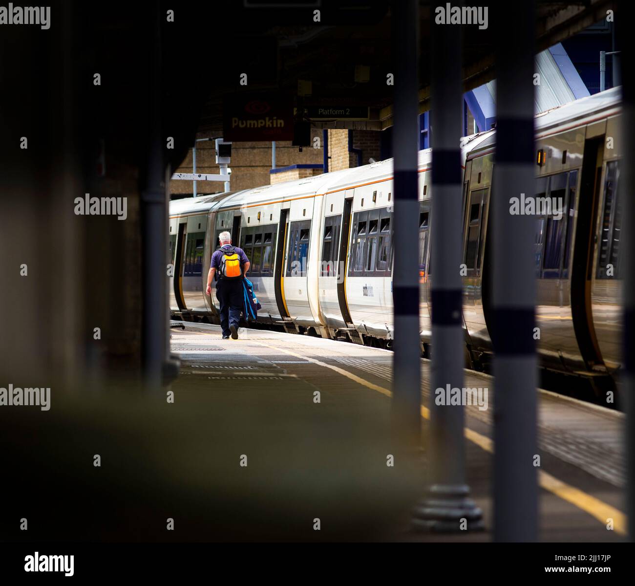 Gravesend railway station, Kent, England , UK. Some parts of the ...