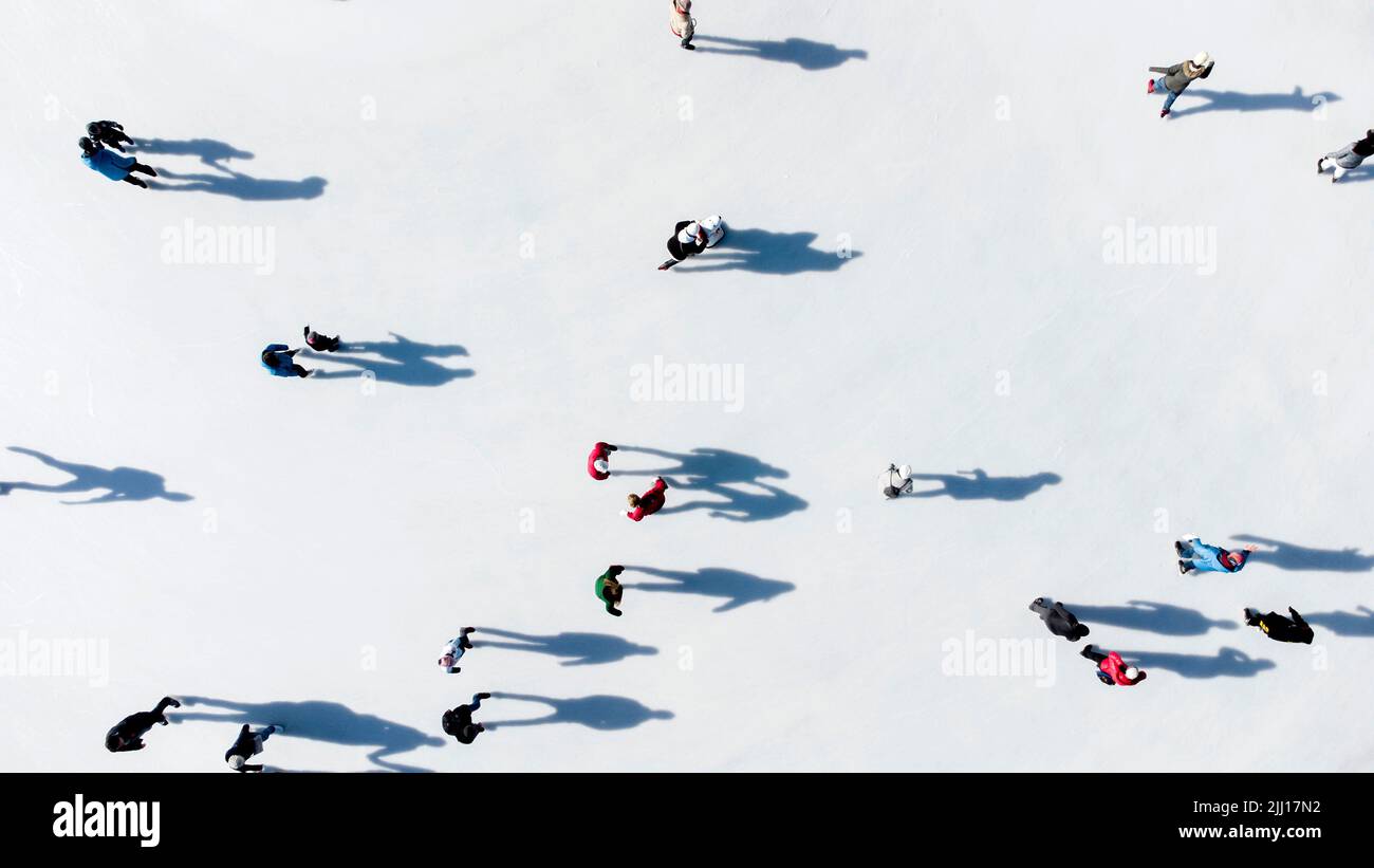 Ice rink aerial hi-res stock photography and images - Alamy