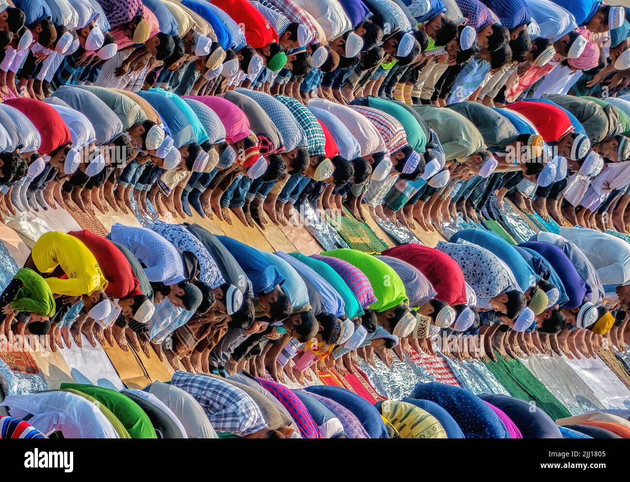 Muslims devotees are praying salah Stock Photo - Alamy
