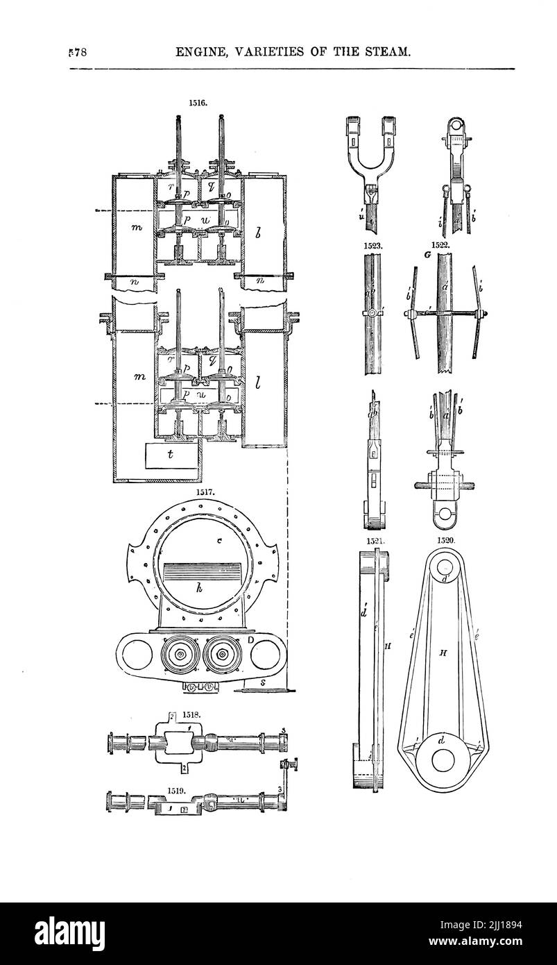 Schematic illustration of his steam engine hi-res stock photography and ...