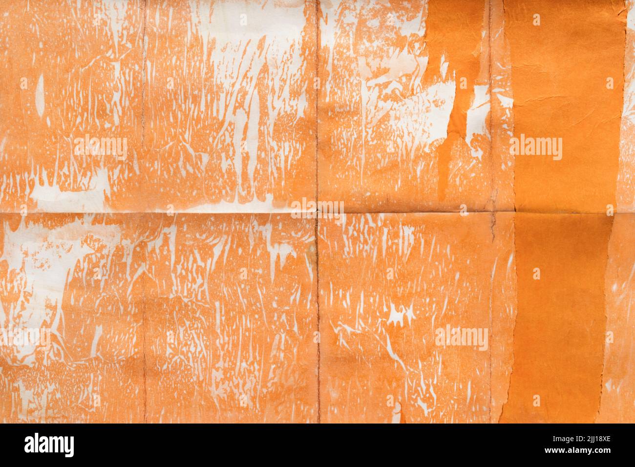 Old orange paper folded and stained, texture background Stock Photo - Alamy