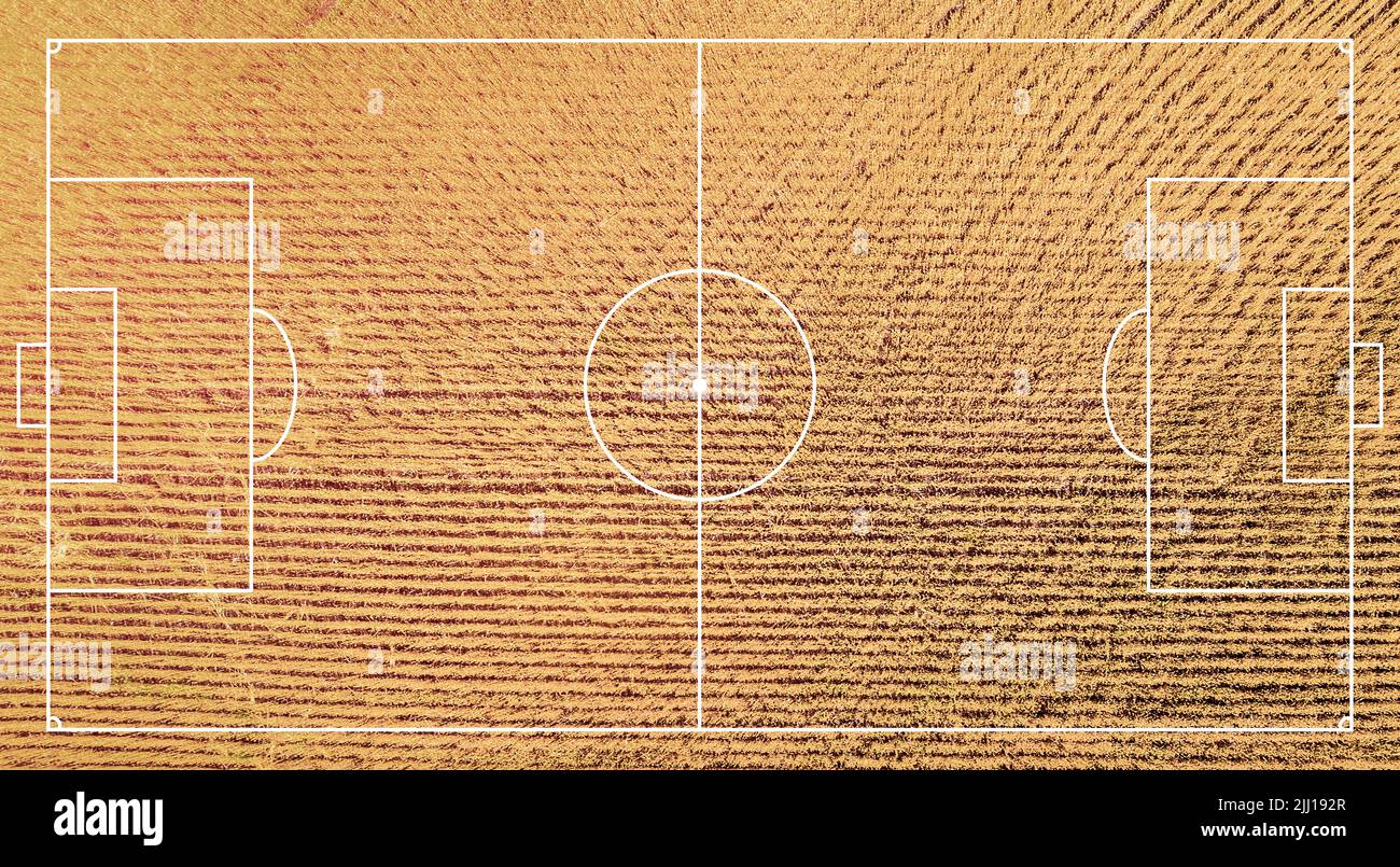 Football field concept Stock Photo - Alamy