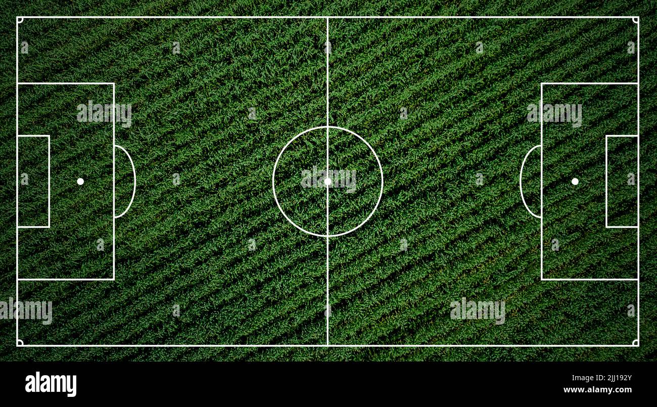 Football field concept Stock Photo - Alamy