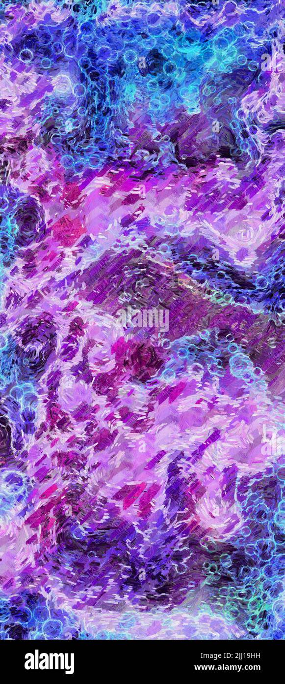 Digital render painterly styled patterns and smooth flowing lines and ...