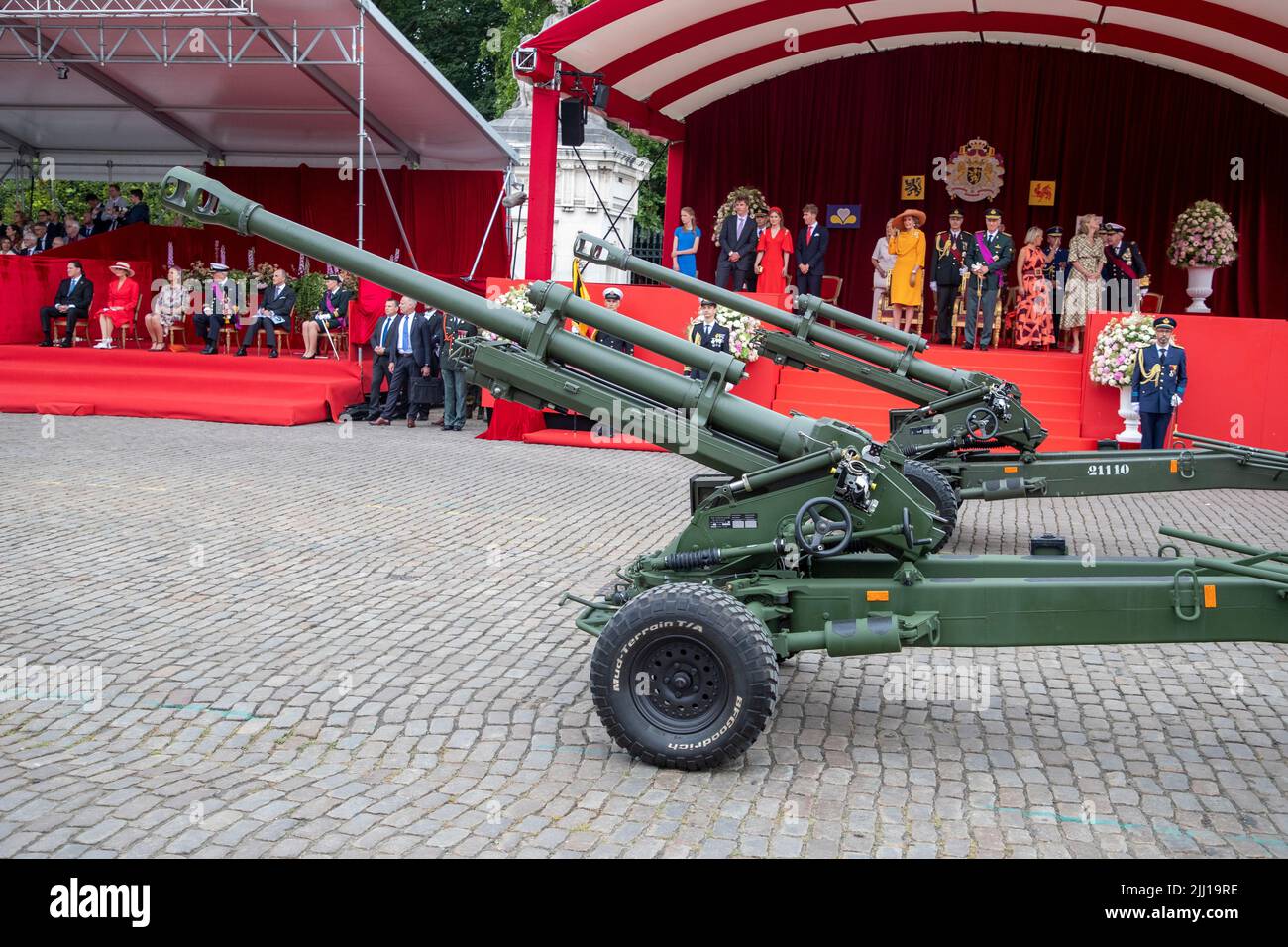 Illustration picture shows,a houwitser/ obusier canon LG1 Mark 105mm ...