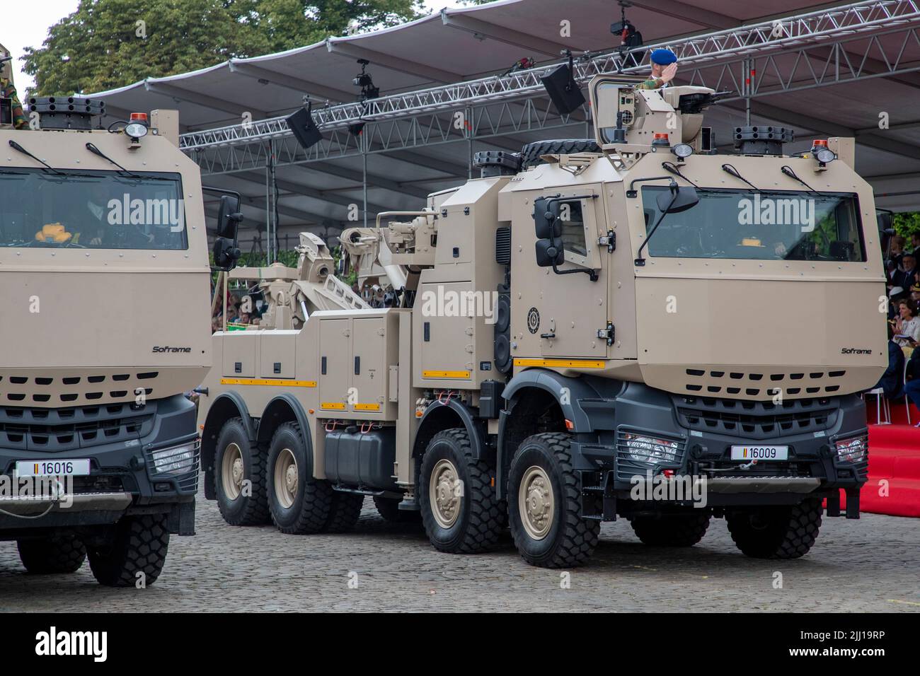 A TAURUS CRV and a AURUS PRV vehicle pictured during the military and ...