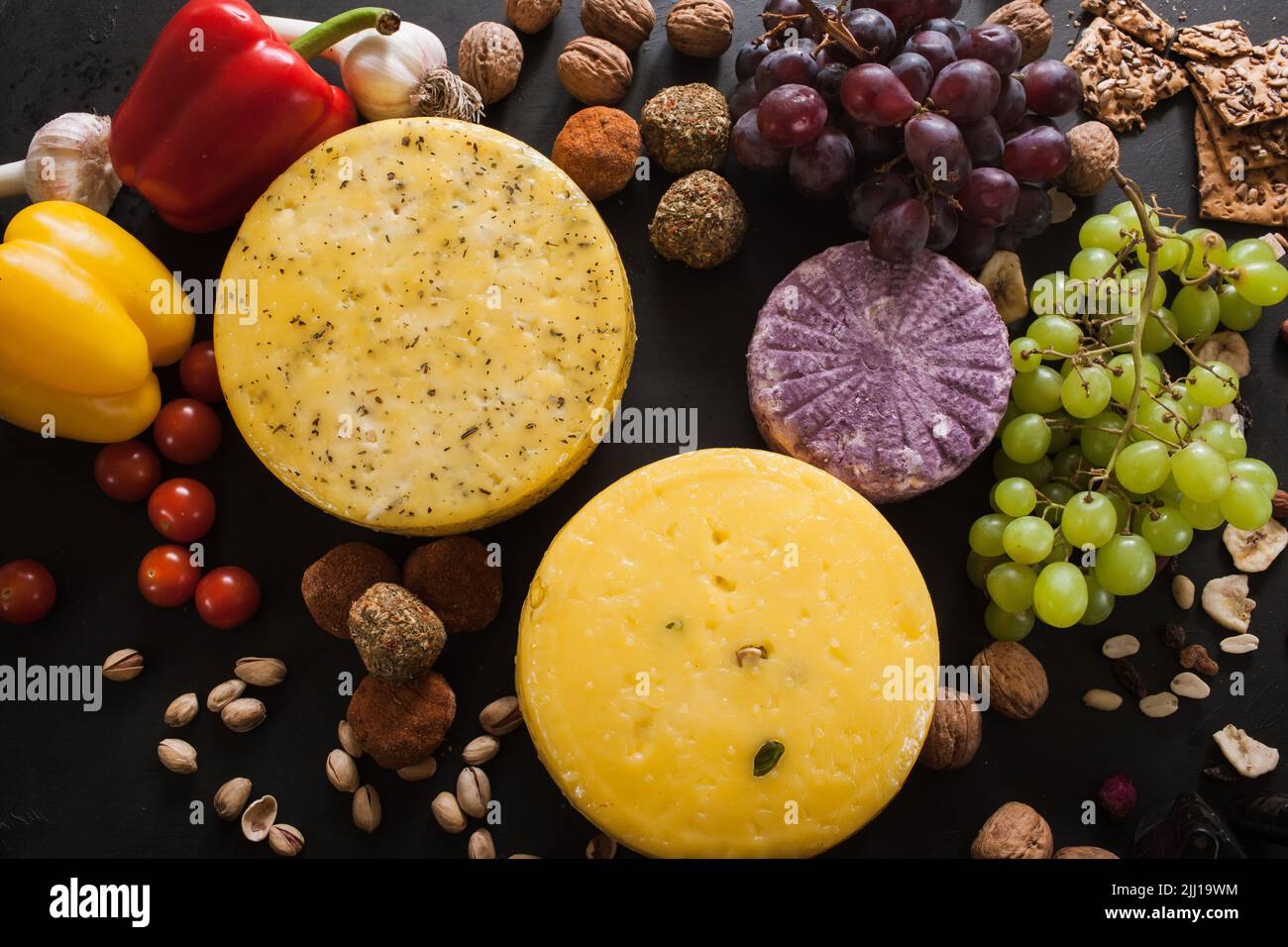 Flat lay composition products hi-res stock photography and images - Alamy