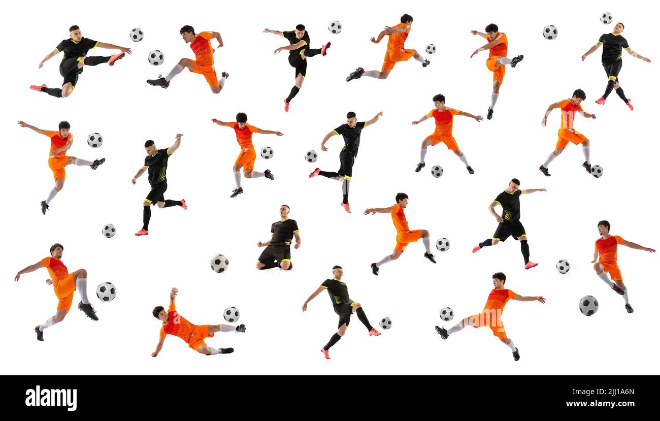 Football boy in goal Cut Out Stock Images & Pictures - Alamy