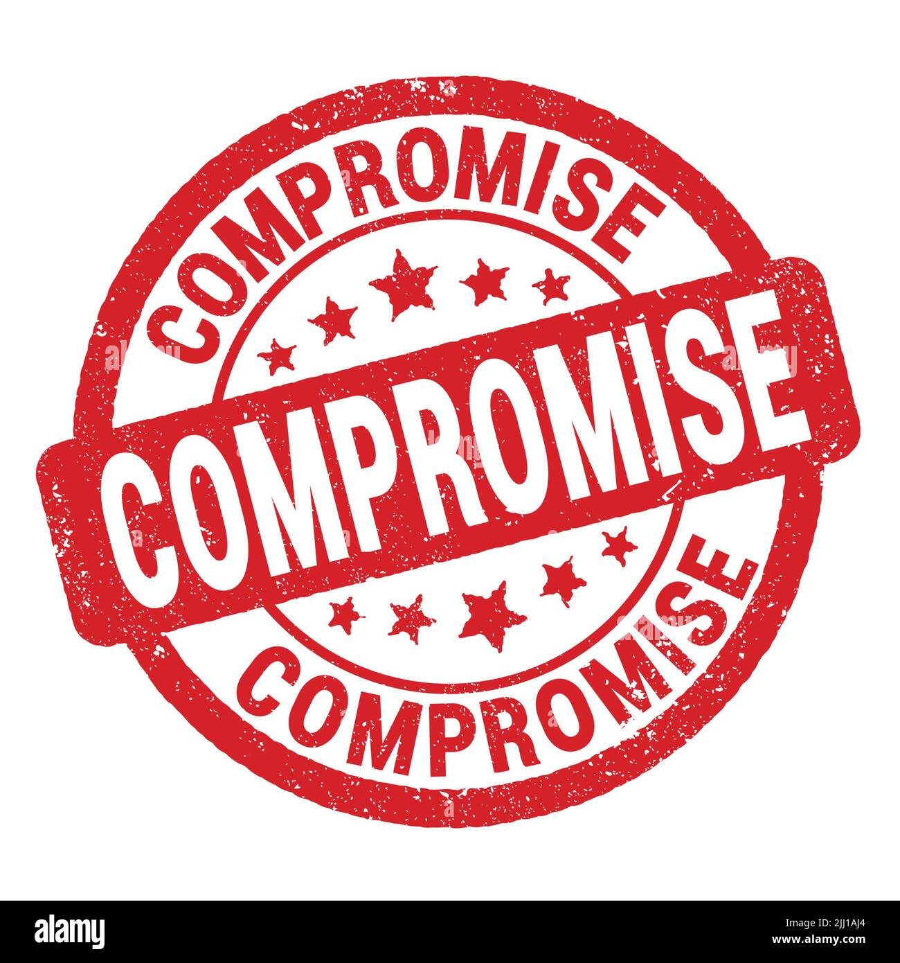 COMPROMISE text written on red grungy stamp sign Stock Photo - Alamy