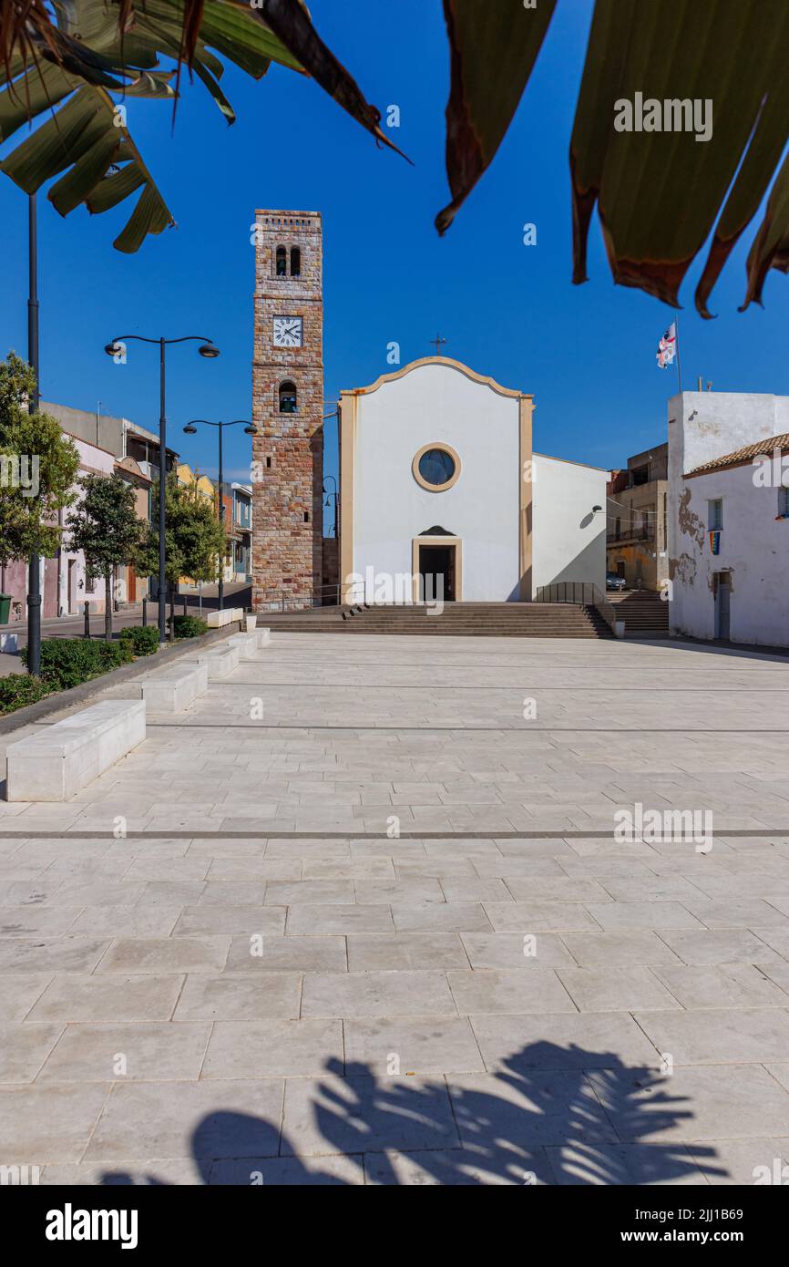 Views of the small town of Portoscuso on Sardinia island, Italy Stock ...