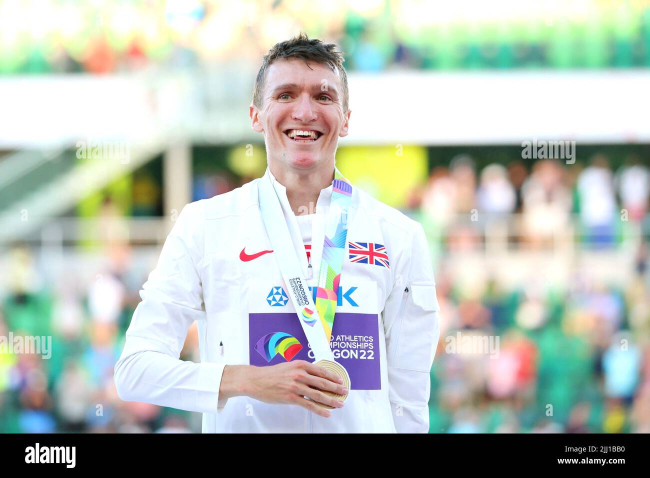 Hayward Field, Eugene, Oregon, USA. 19th July, 2022. Jake Wightman (GBR ...