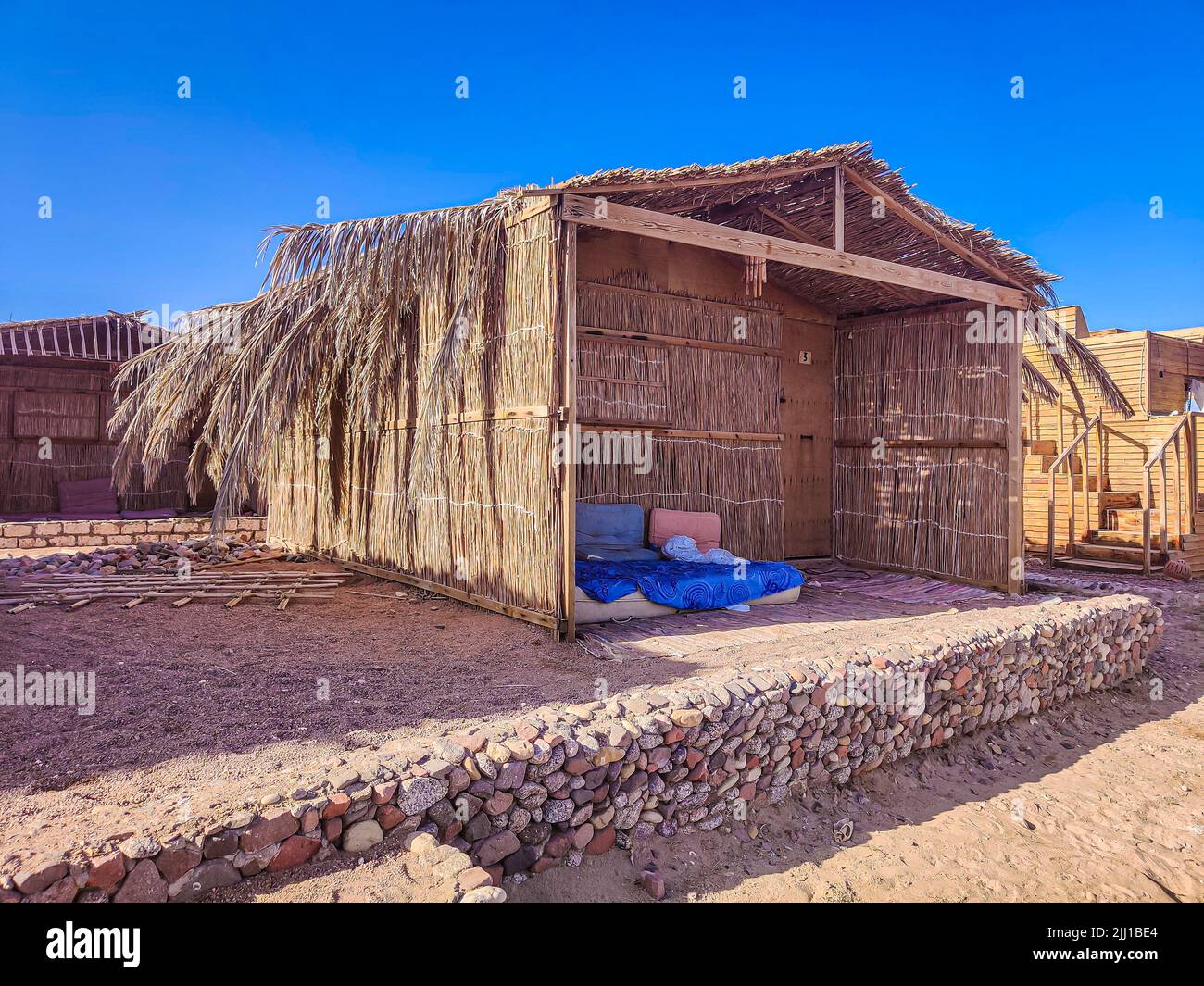 Cottage in a Bedouin Camp on the Sea in Ras Shitan in Oasis in Sinai ...